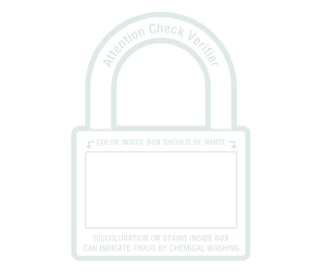 Security Features – Uncompromised Checks
